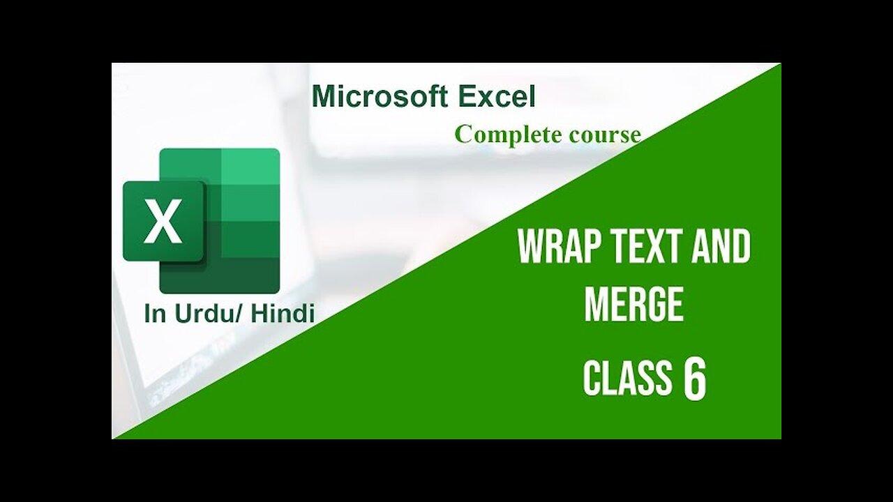 Microsoft Excel tutorials | Wrap text and Merge - One News Page VIDEO