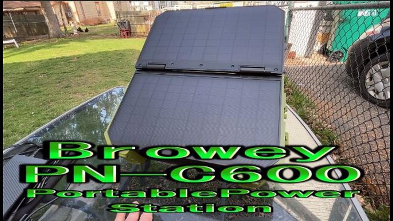 BROWEY PN-C600 Solar Portable Battery Generator - One News Page VIDEO