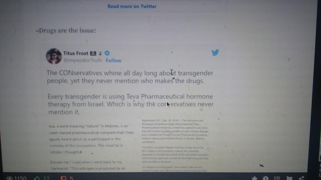 Where LGBT Transgender Drug Comes From - One News Page VIDEO