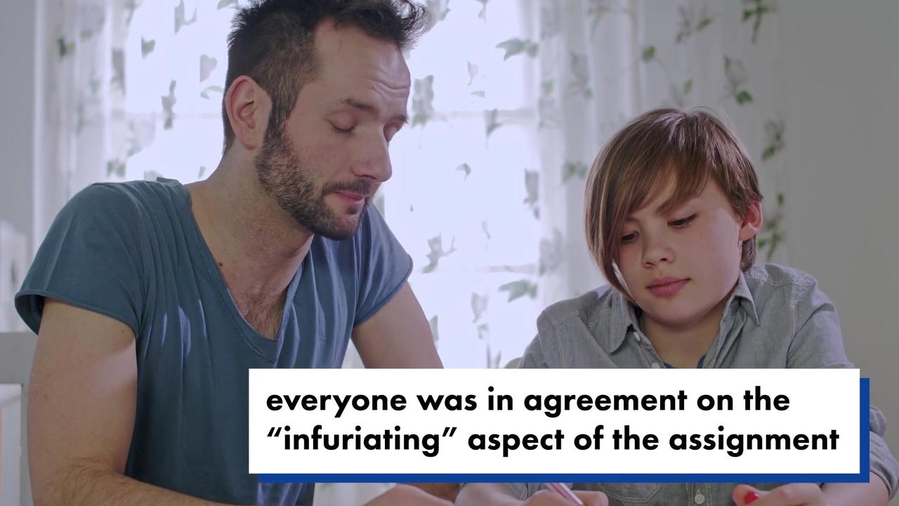 Kindergartener's confusing homework - One News Page VIDEO