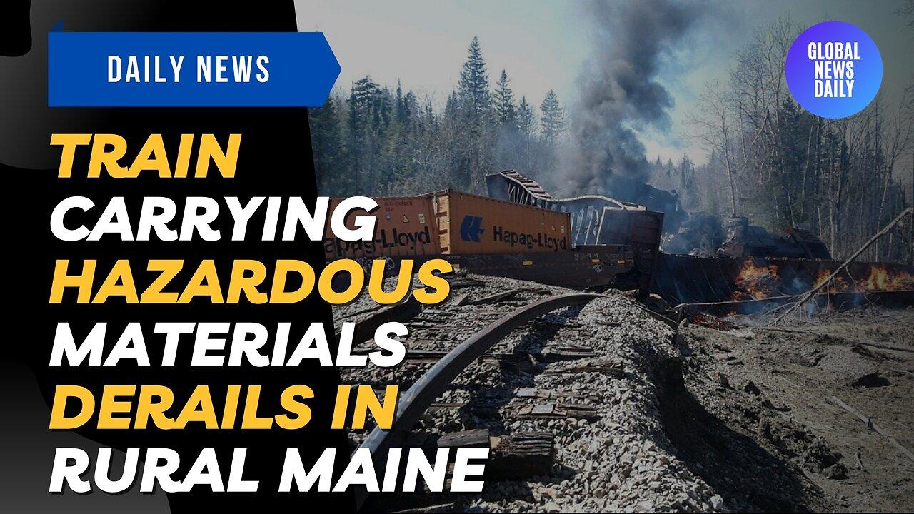 Train Carrying Hazardous Materials Derails In - One News Page VIDEO
