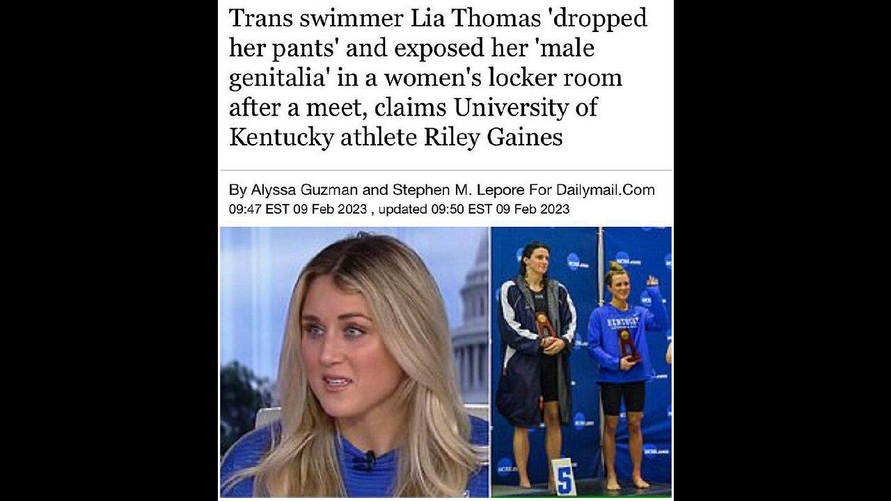 Swimmer Riley Gaines Punched By A Man Chased By One News Page Video