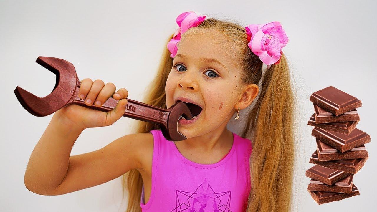 Diana and Roma staged a chocolate challenge - One News Page VIDEO