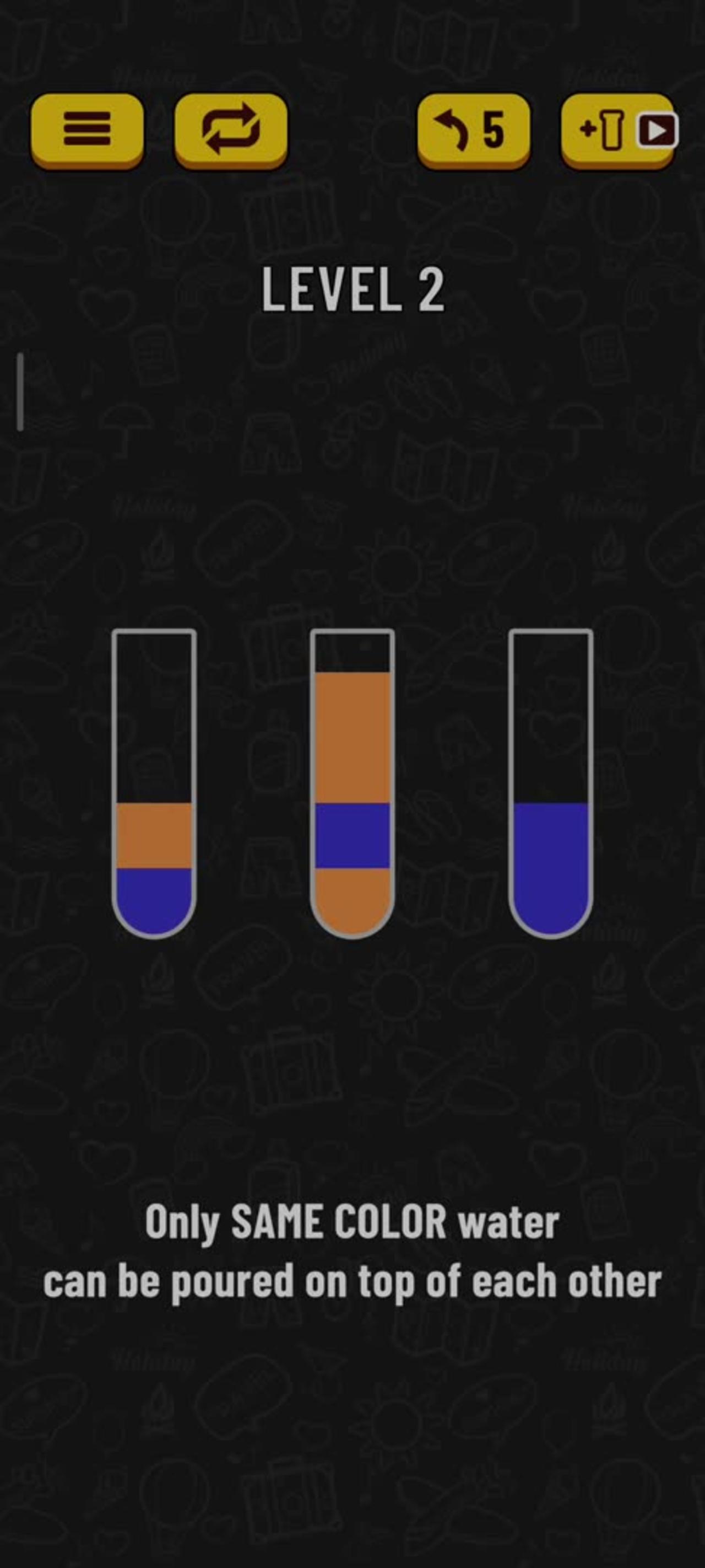 Water sort puzzle level 2 - One News Page VIDEO