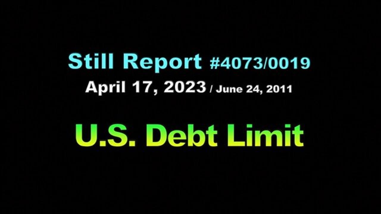 0019, U.S. Debt Limit, 4073, 0019 - One News Page VIDEO
