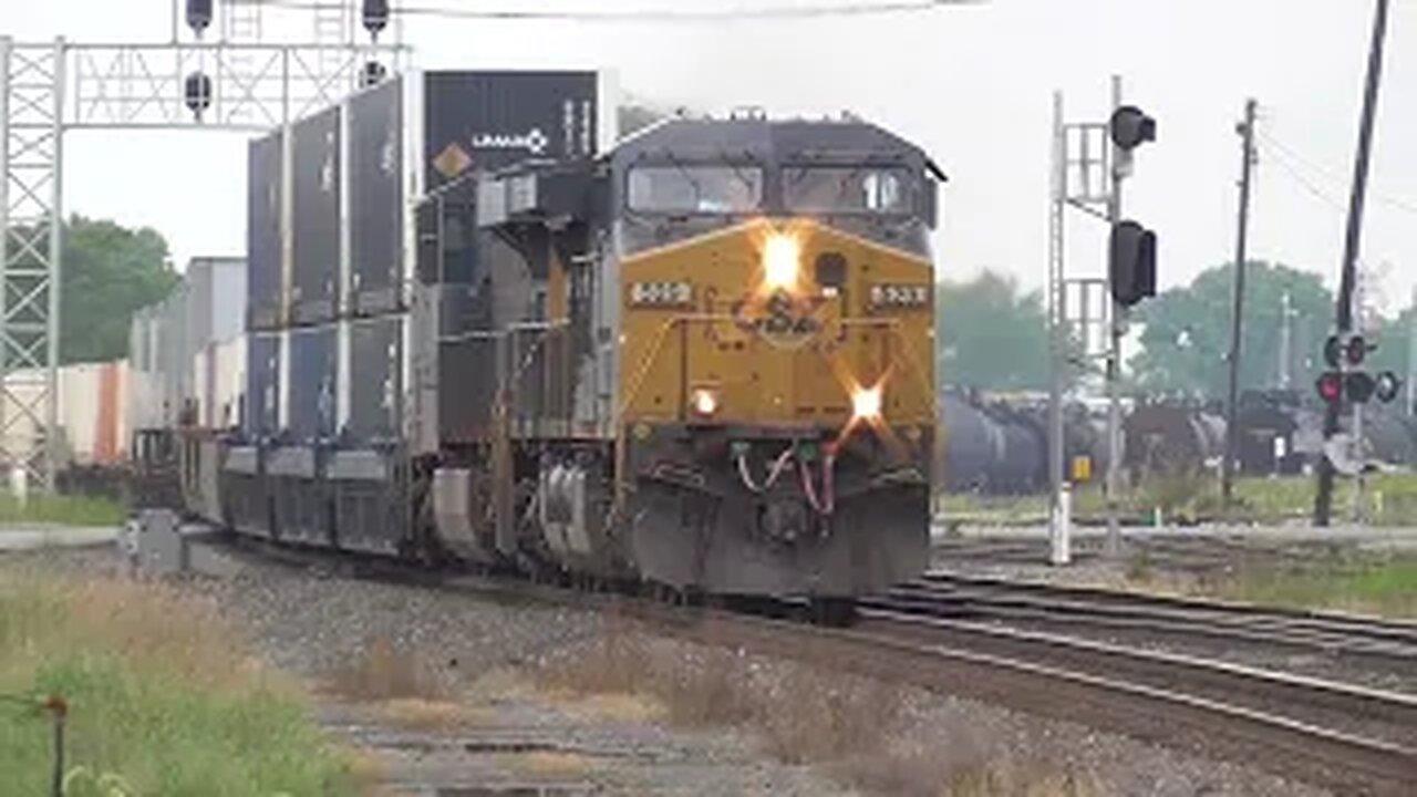 CSX I008 Intermodal Double-Stack Train from - One News Page VIDEO