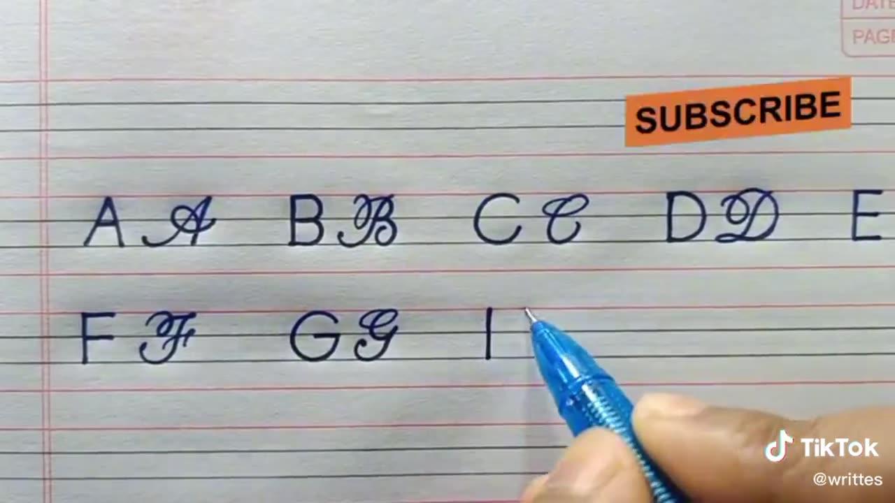 Best hand writing of All words in design - One News Page VIDEO