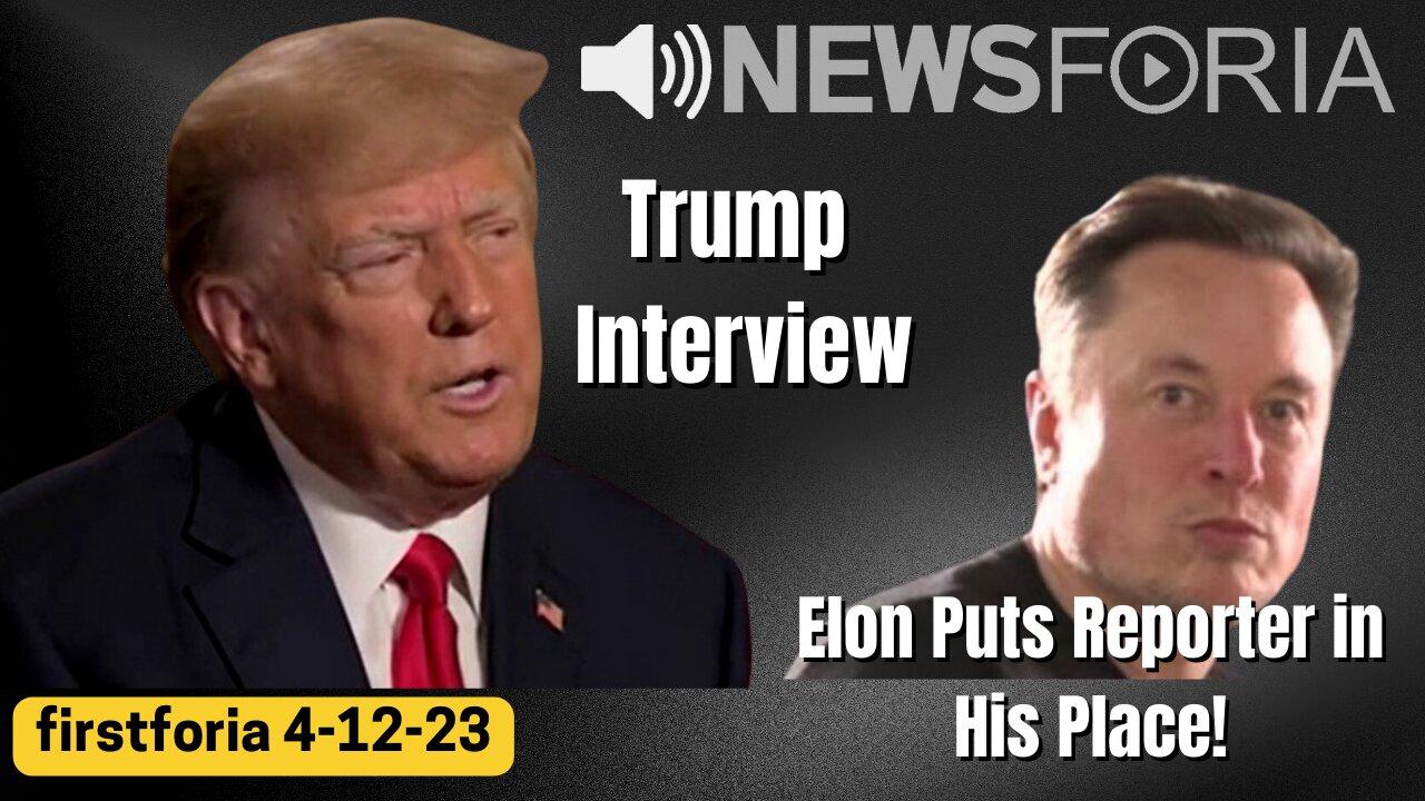 Trump Interview - Elon Puts Reporter in His - One News Page VIDEO