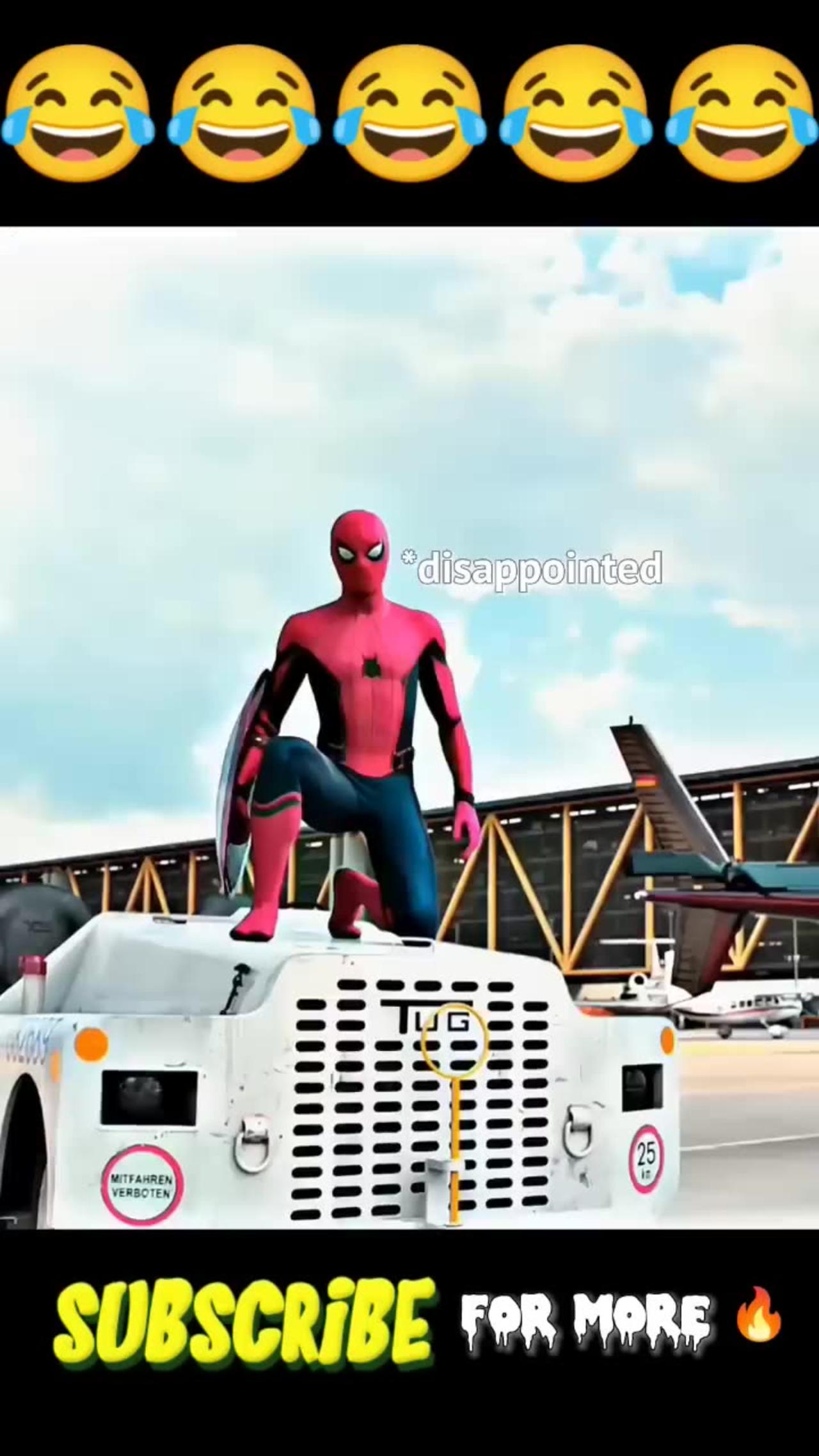 Spiderman funniest moments 😂 Wait for end - One News Page VIDEO