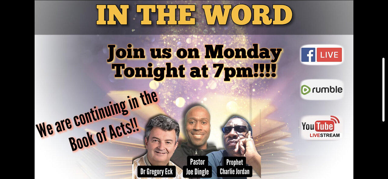 In The Word with Dr. Greg Eck, Pastor Joe - One News Page VIDEO