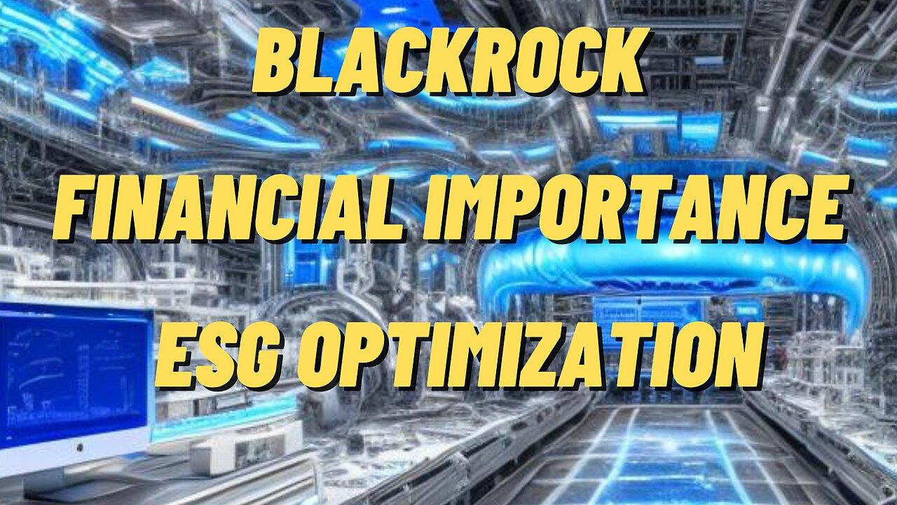 BlackRock, ESGs, Aladdin System, AI Investment - One News Page VIDEO
