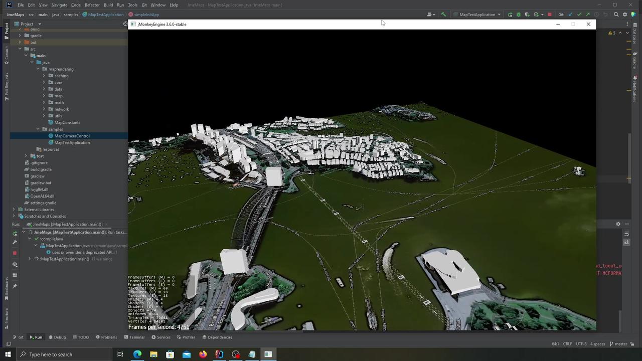 JME-Maps (WIP) Vector tiles now load on map - One News Page VIDEO