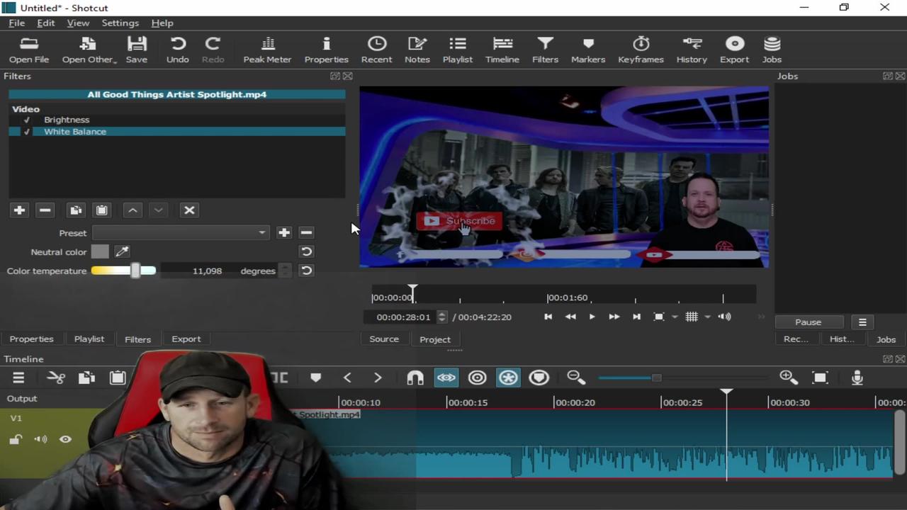 Shotcut Free Editing Program How to Darken or - One News Page VIDEO
