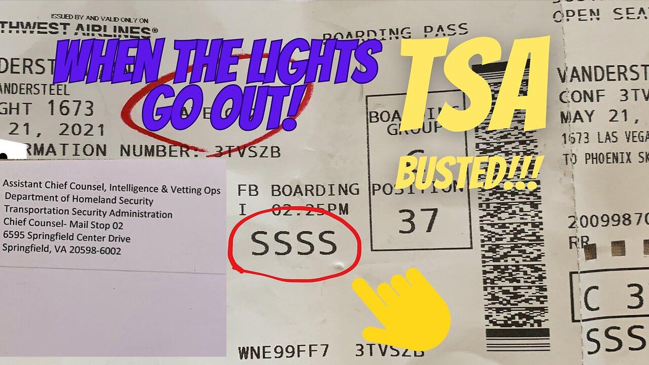WHEN THE LIGHTS GO OUT: BUSTED! TSA - One News Page VIDEO