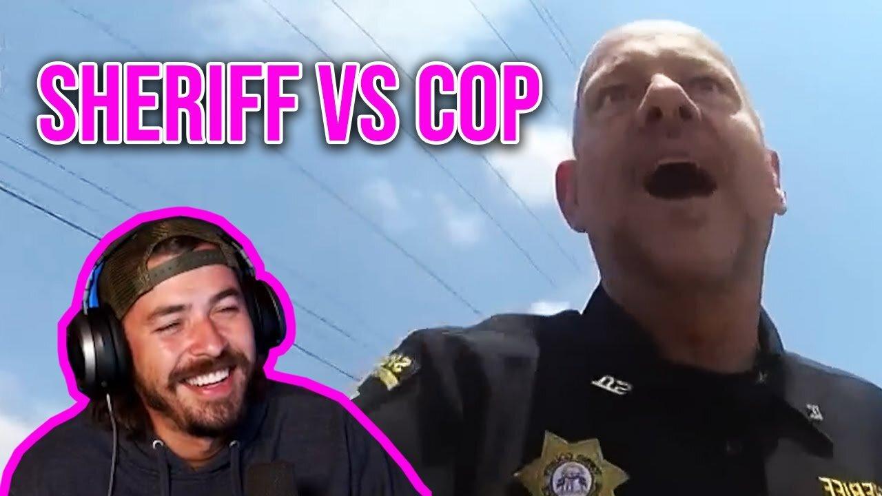 Angry Sheriff Tries to ARREST City Cop - One News Page VIDEO