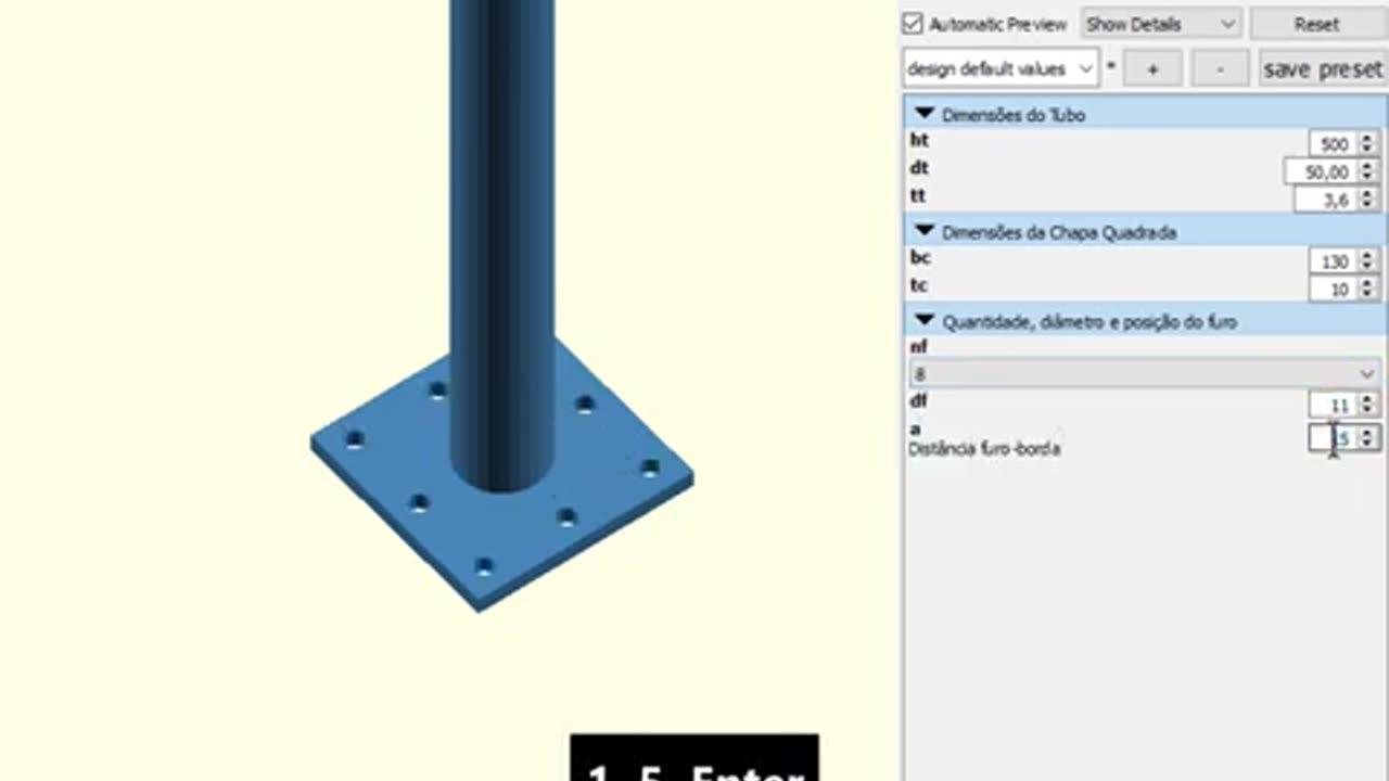 OpenScad parametric base plate - One News Page VIDEO
