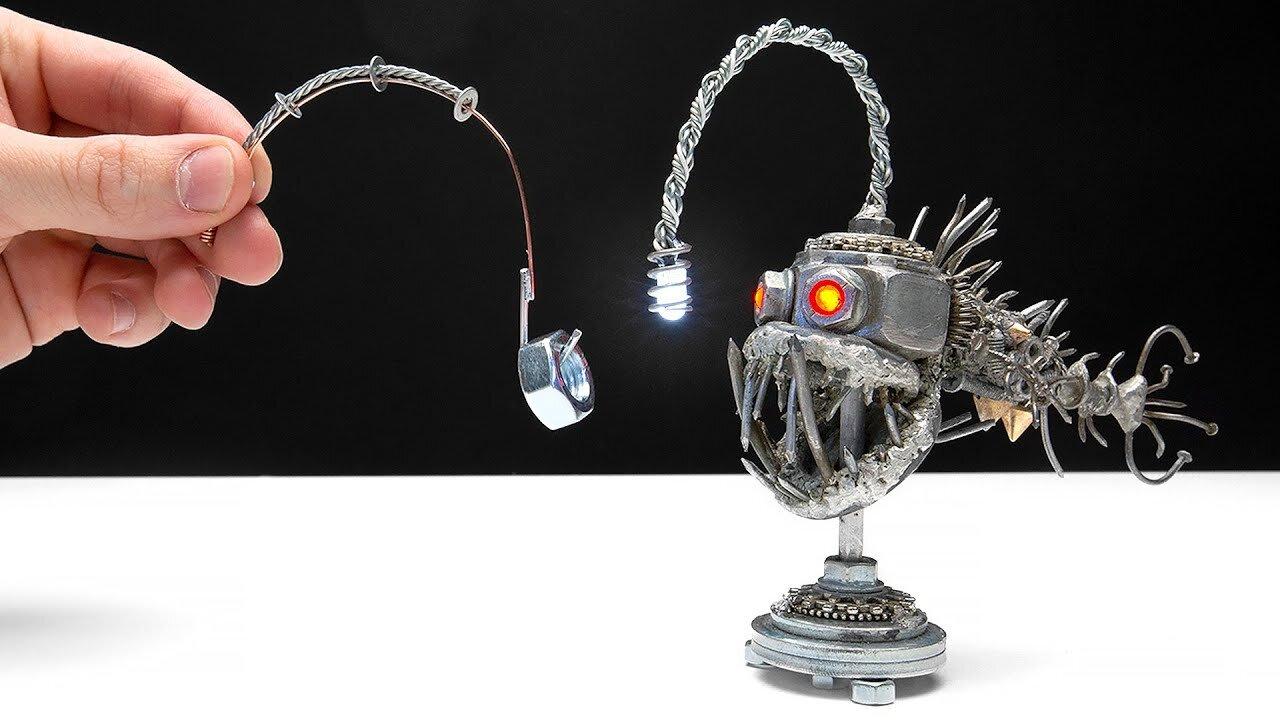 PERFECT ANGLER FISH NIGHT LAMP FROM METAL ｜｜ - One News Page VIDEO