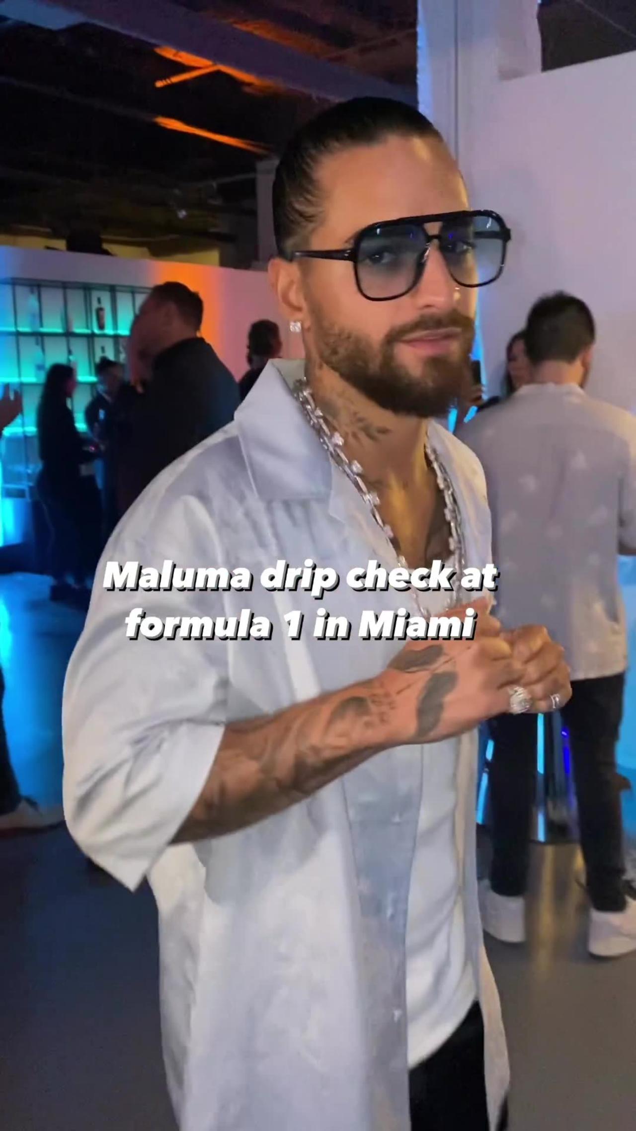 Maluma Drip Check At Formula 1 Miami - Legend - One News Page VIDEO
