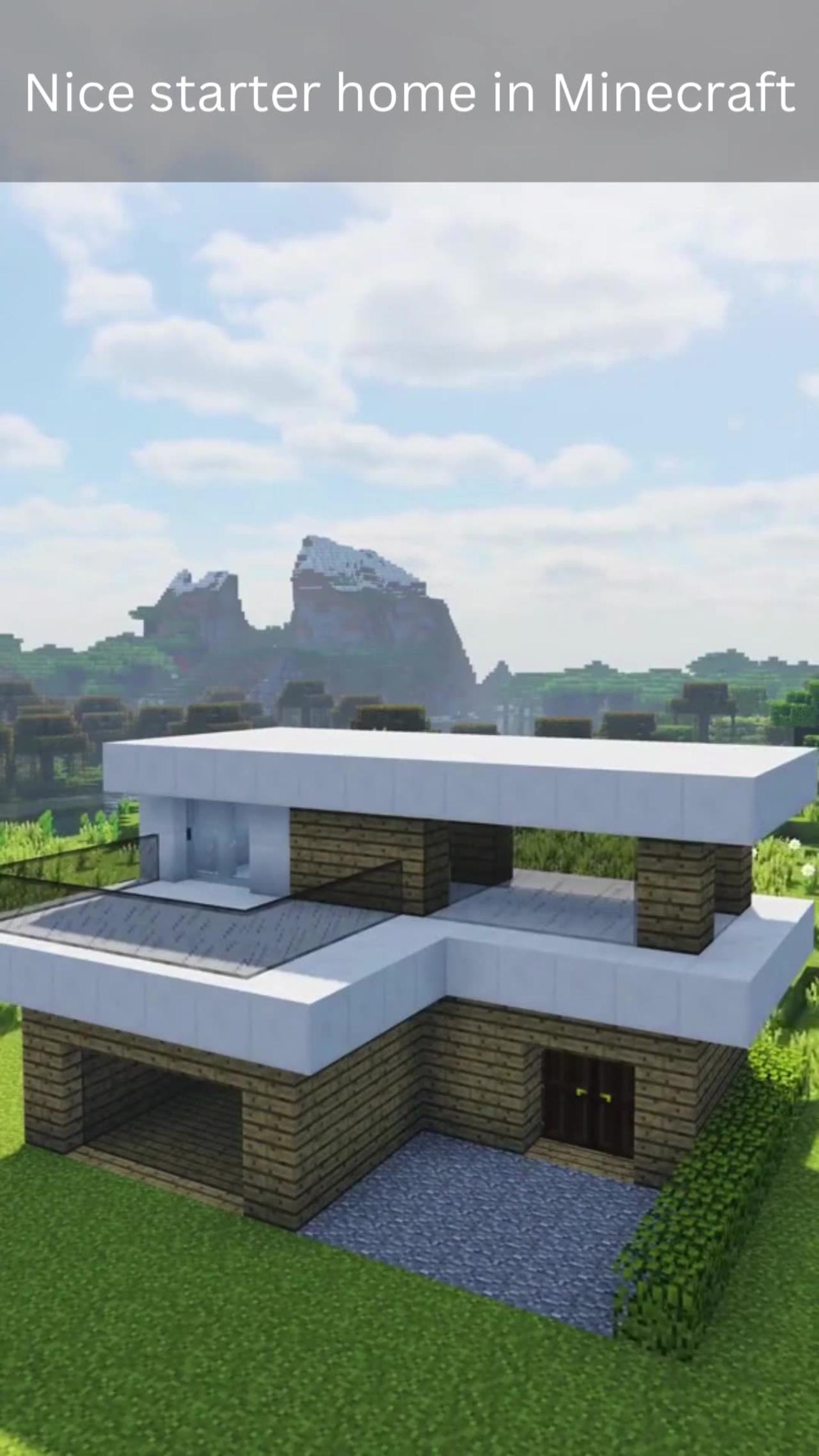 A Nice Minecraft starter home. - One News Page VIDEO