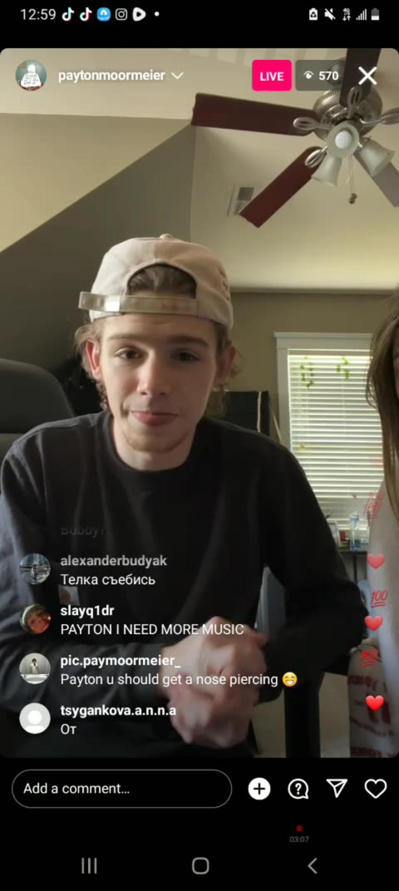 Payton moormeier Instagram live 5/7/23part2 - One News Page VIDEO