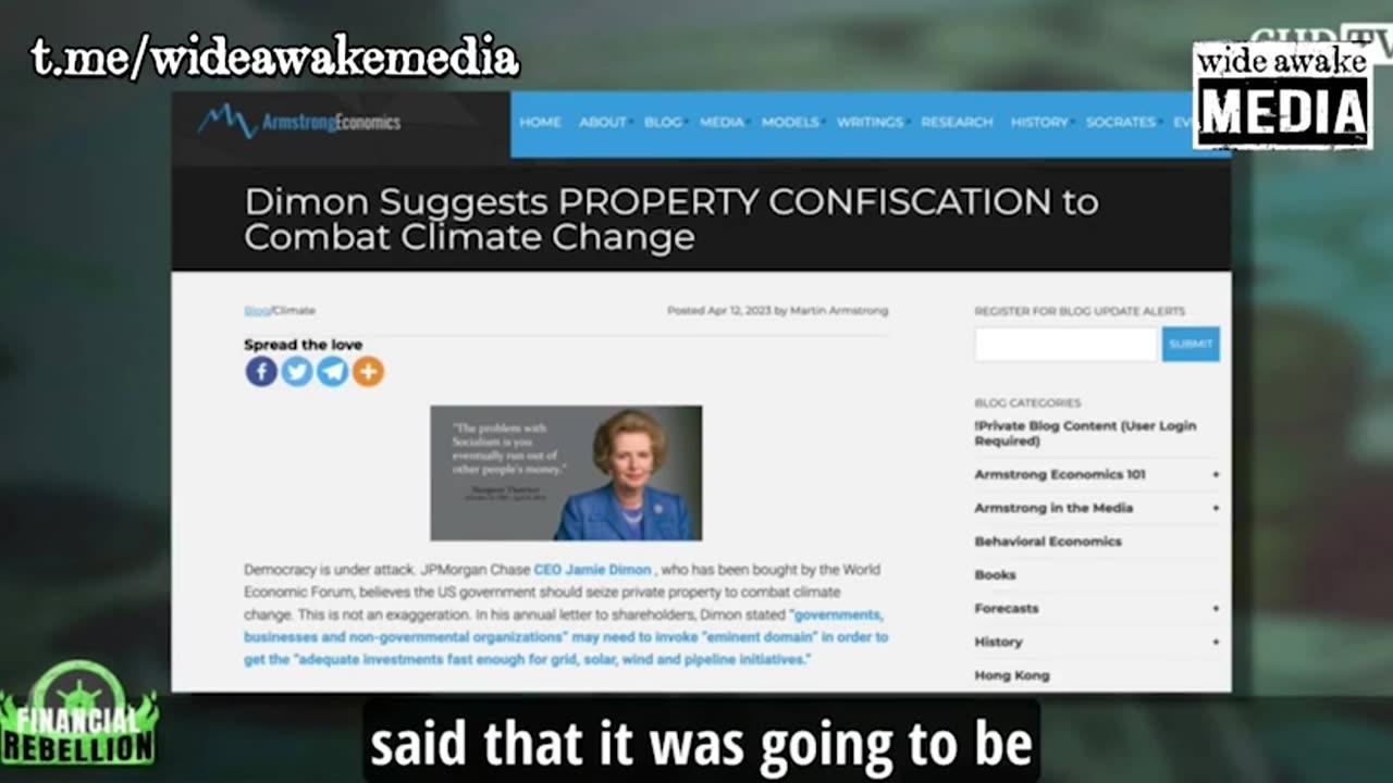 Chase Bank CEO proposes property confiscation as - One News Page VIDEO