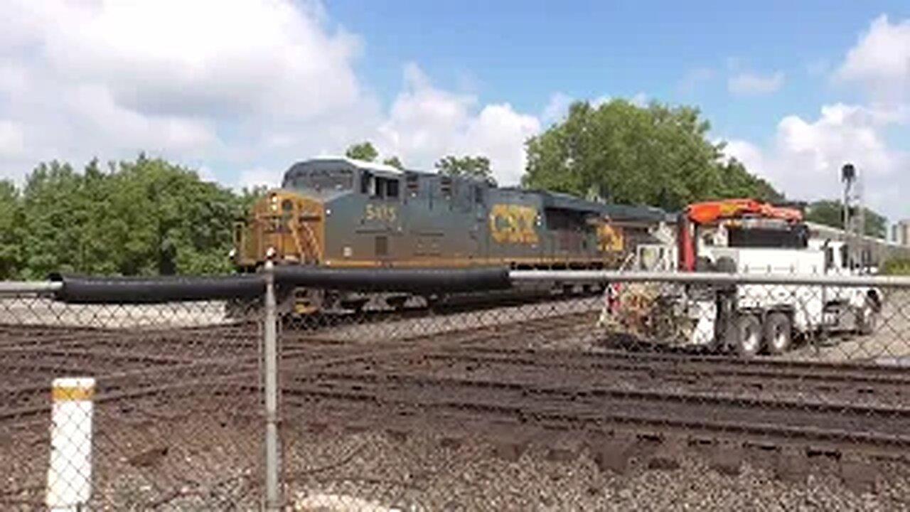 CSX M205 Autorack Train Part 1 Going into - One News Page VIDEO