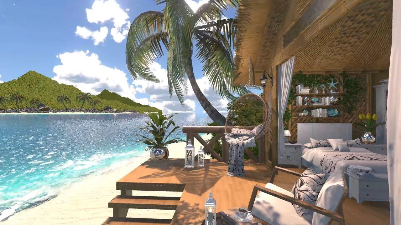 Tropical Beach Hut | Day & Night Ambience | - One News Page VIDEO