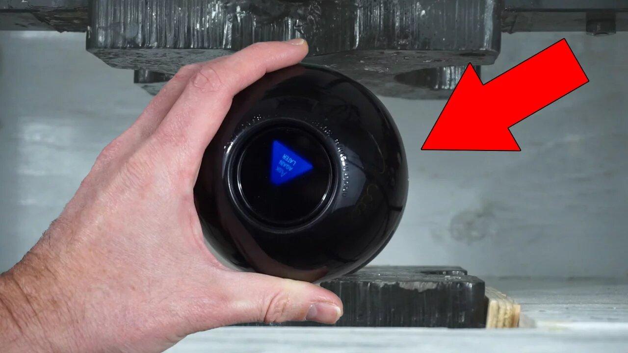 See What Happens When A Magic 8 Ball Is Crushed - One News Page VIDEO