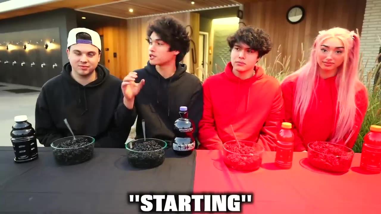 Eating Only ONE Color Food for 24 hours - One News Page VIDEO