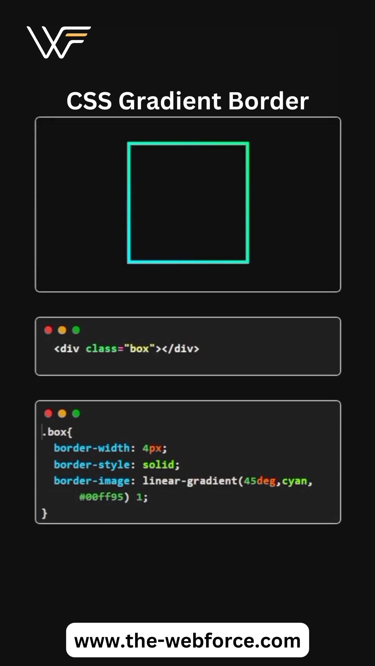 CSS Gradient Border #thewebforce #freelancing - One News Page VIDEO