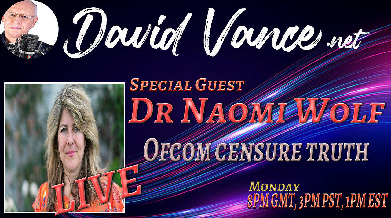 Monday Night LIVE with Dr Naomi Wolf - One News Page VIDEO