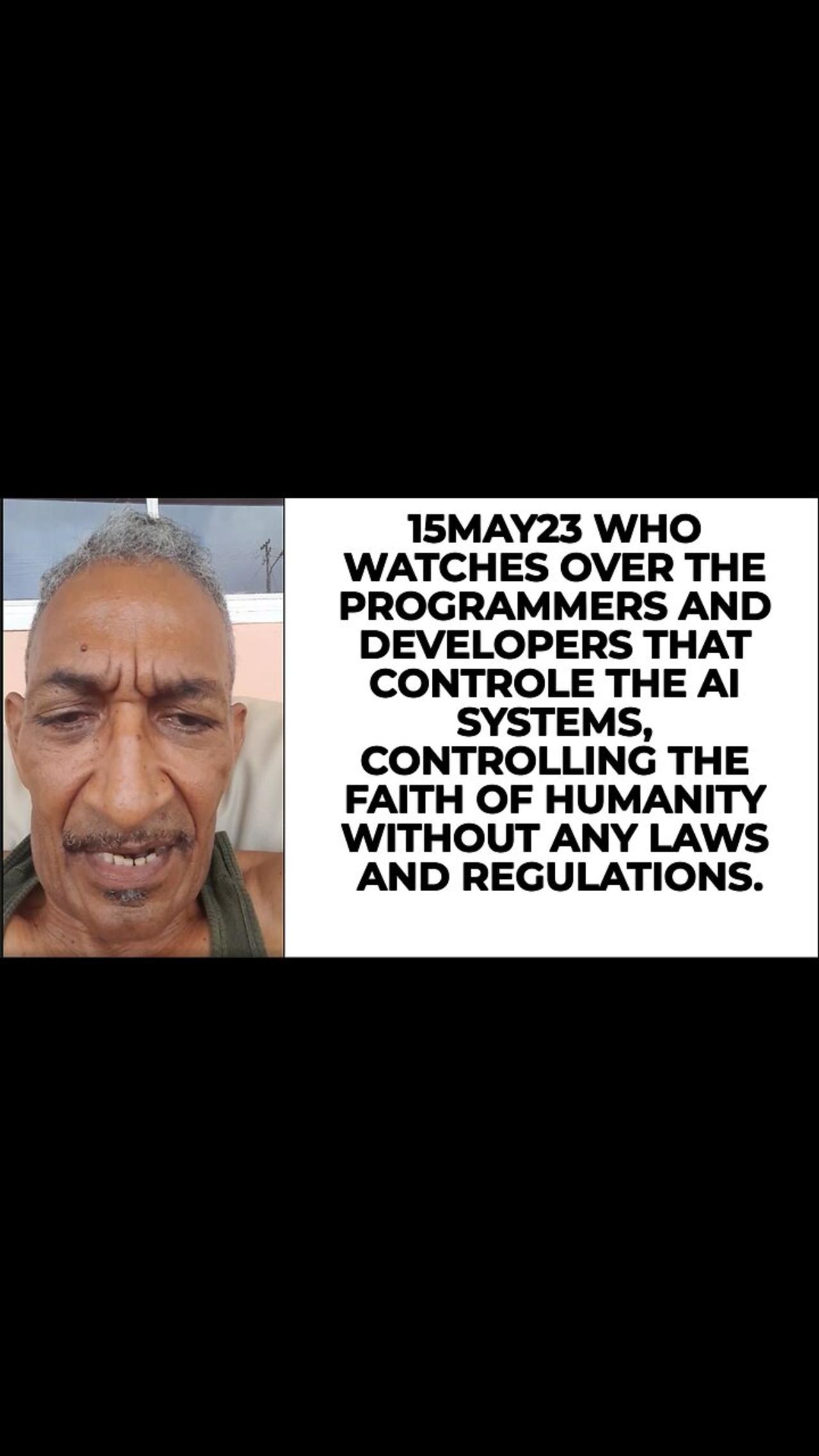 15MAY23 WHO WATCHES OVER THE PROGRAMMERS AND - One News Page VIDEO