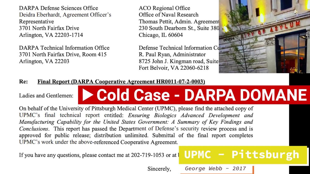 Cold Case - DARPA DOMANE UPMC - Bing Trio Of - One News Page VIDEO