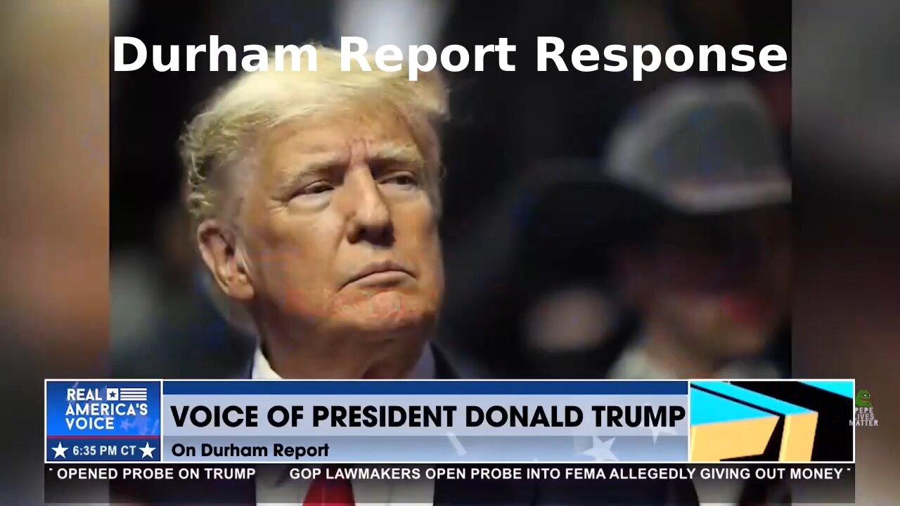 Trump Responds To Durham Report - One News Page VIDEO