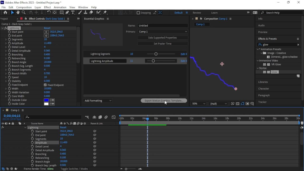 Adobe After Effects – Create Thunder Lightning - One News Page VIDEO