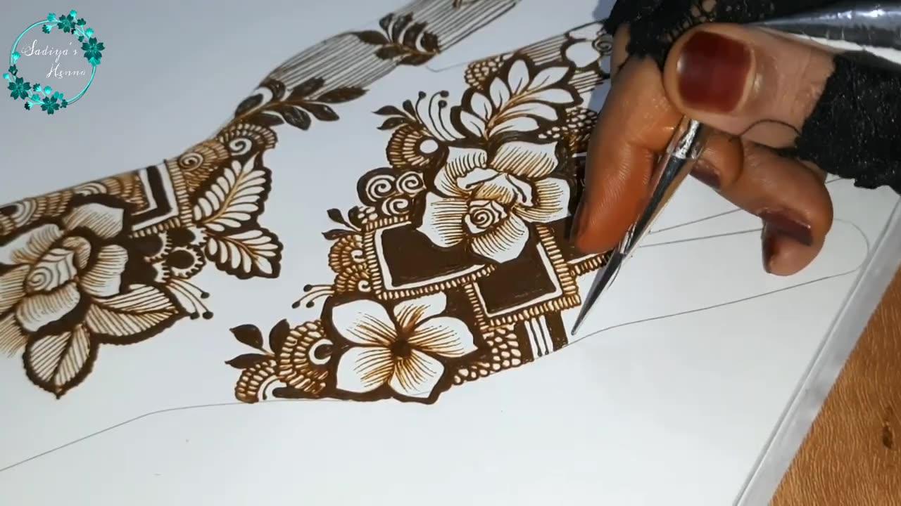 Mehndi class 15 | 3D Rose Mehndi Design | Rose - One News Page VIDEO