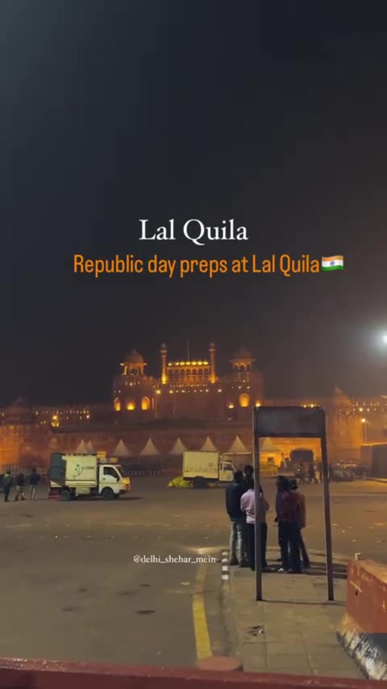 Lal Quila Republic days Preparation - One News Page VIDEO