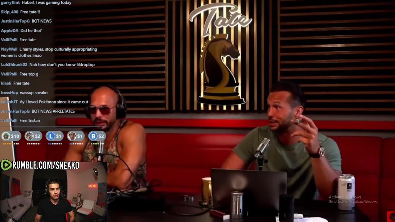 Sneako Reacts To Andrew Tate Court Appeal - One News Page VIDEO