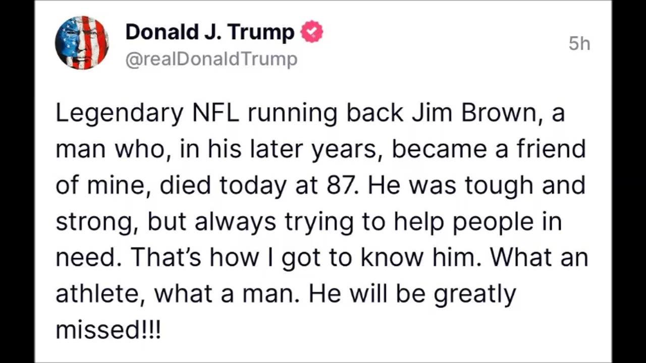 Mr T - RIP Jim Brown - One News Page VIDEO