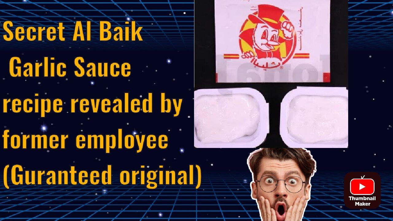 best sauce ever / Secret recipe (Al baik) - One News Page VIDEO
