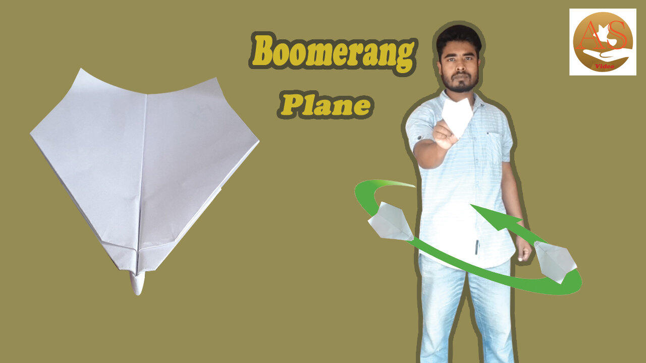 How to Make Boomerang Plane Ver 55 origami - One News Page VIDEO