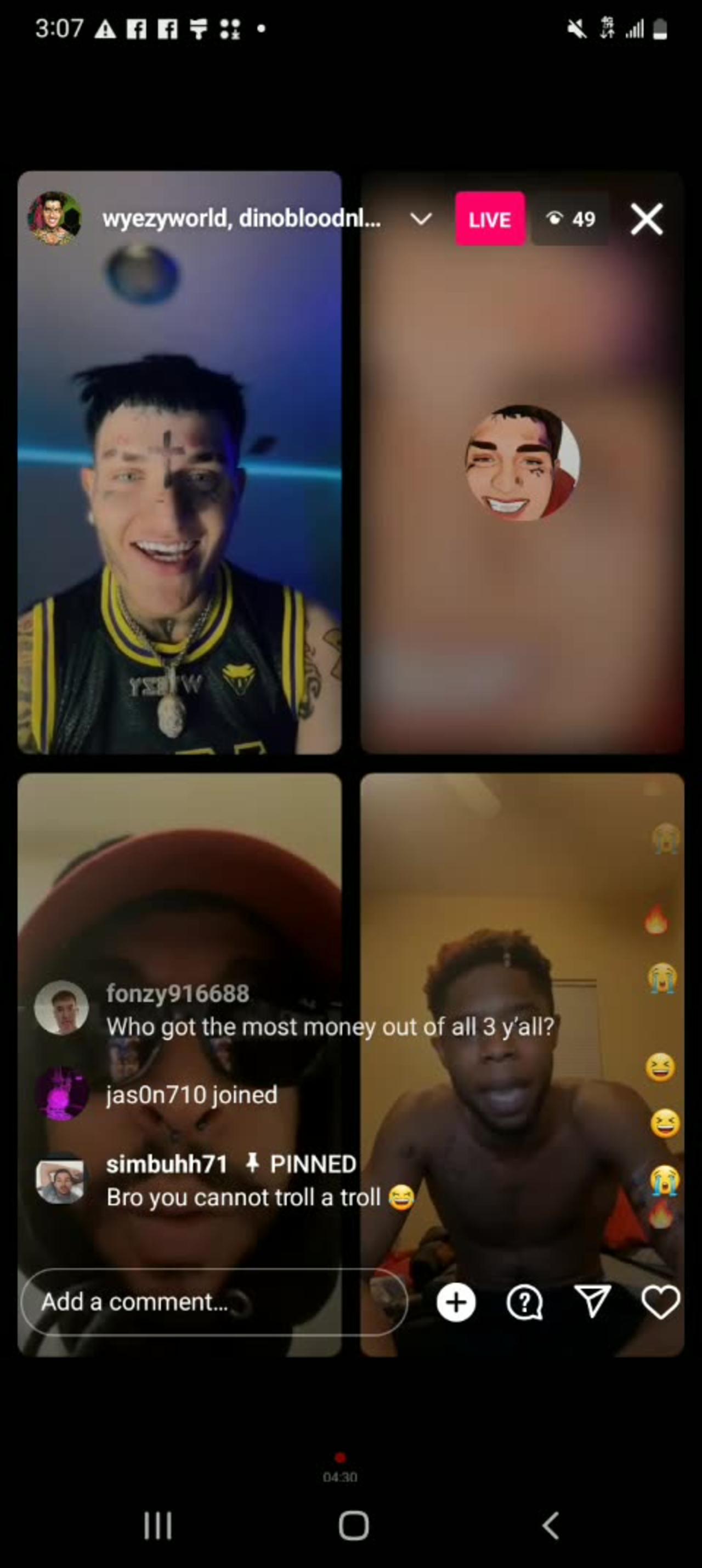 Wyezy with onetakegenius dino blood go at each - One News Page VIDEO