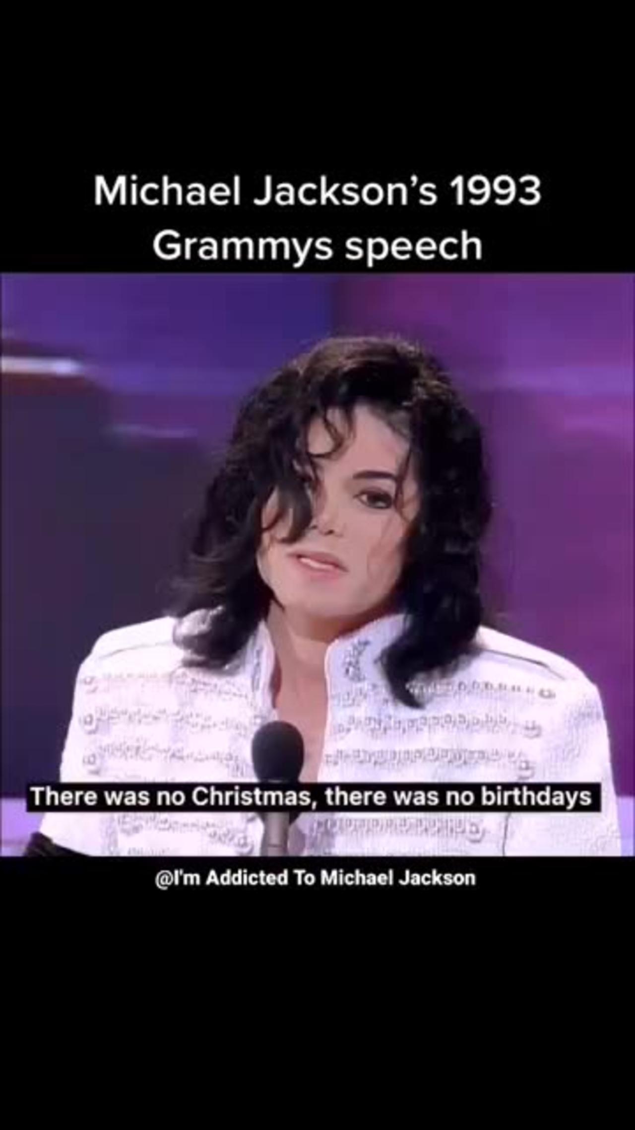 MICHELE JACKSON’S 1993 GRAMMY’S SPEECH - One News Page VIDEO