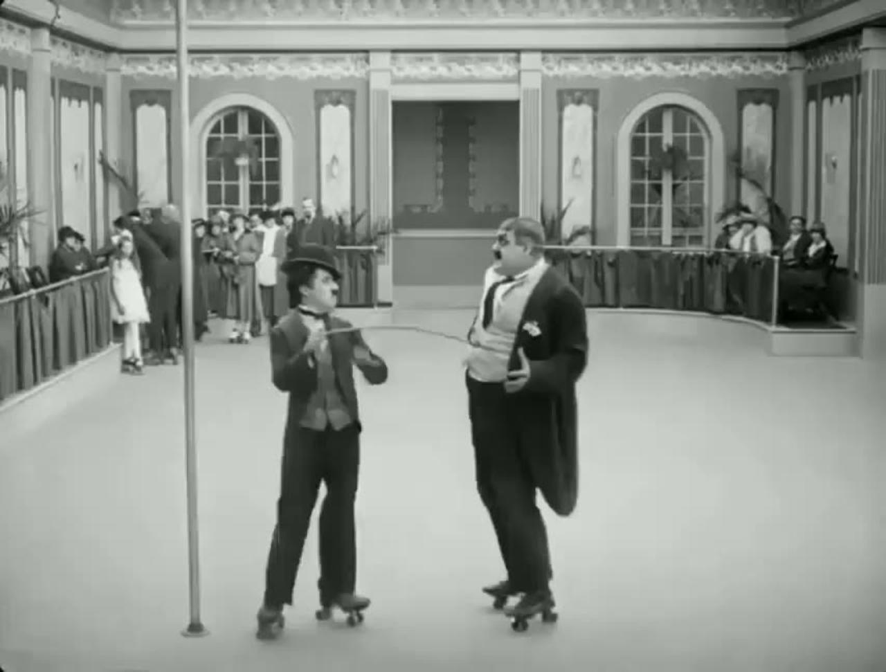 CHARLIE CHAPLIN'S FUNNY STUNT 🙂 COMEDY - One News Page VIDEO