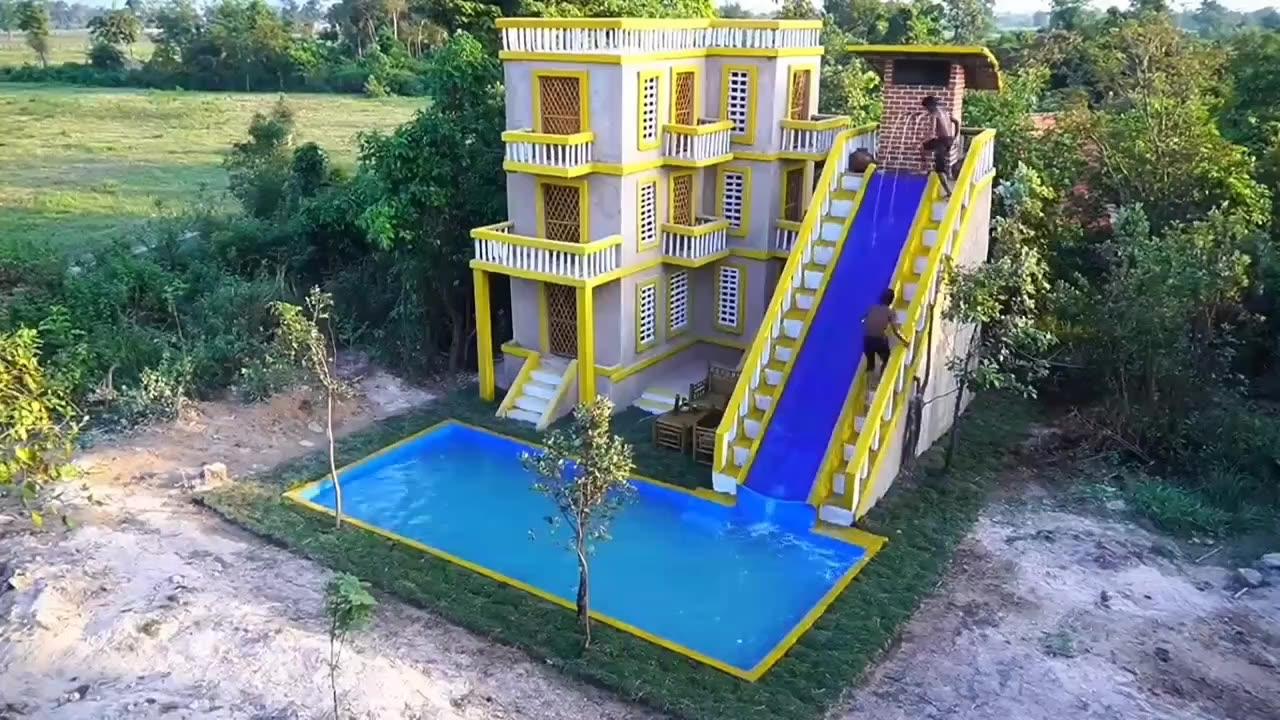 Building Creative 4 Store Mud Villa House with - One News Page VIDEO