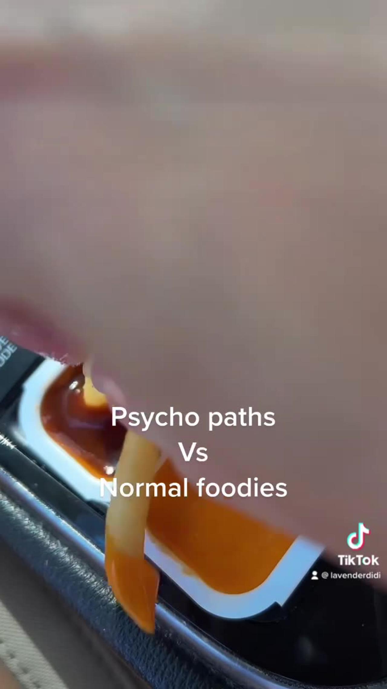 Pychos vs normal ppl eating fries - One News Page VIDEO