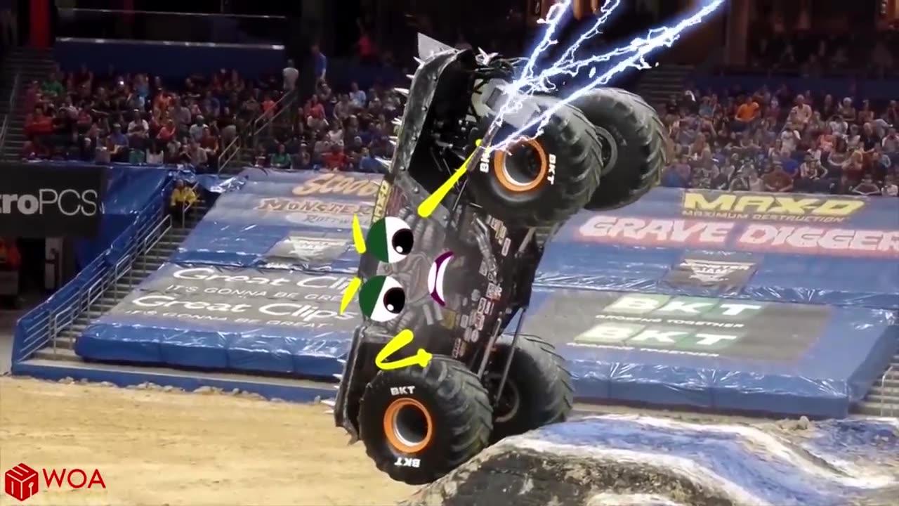 Crazy Monster Truck Freestyle Moments #2 | - One News Page VIDEO