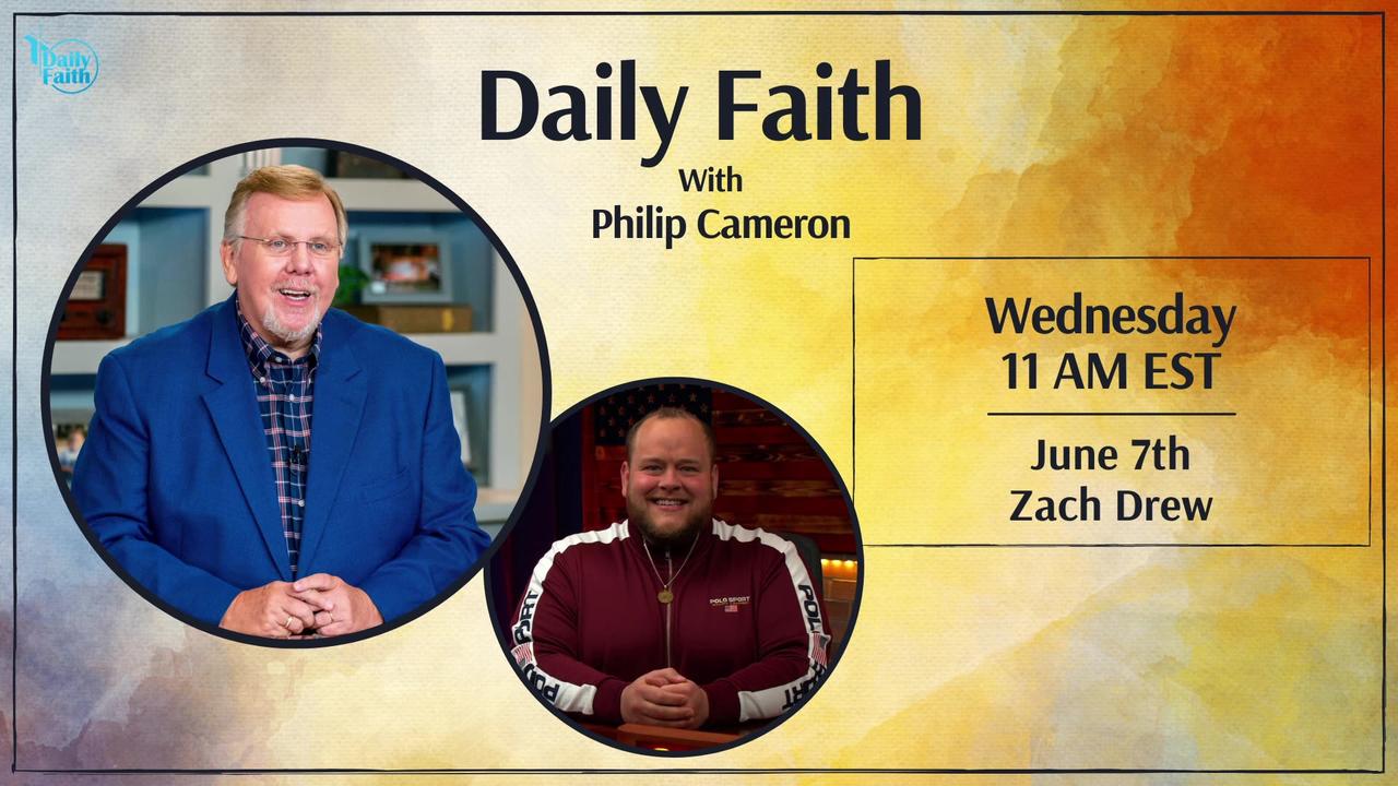 Daily Faith with Philip Cameron: Special Guest - One News Page VIDEO