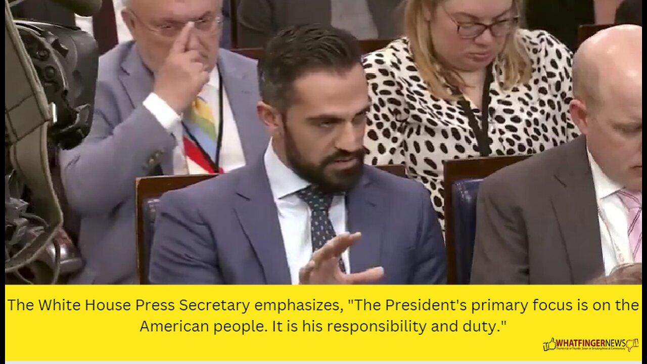The White House Press Secretary emphasizes, - One News Page VIDEO