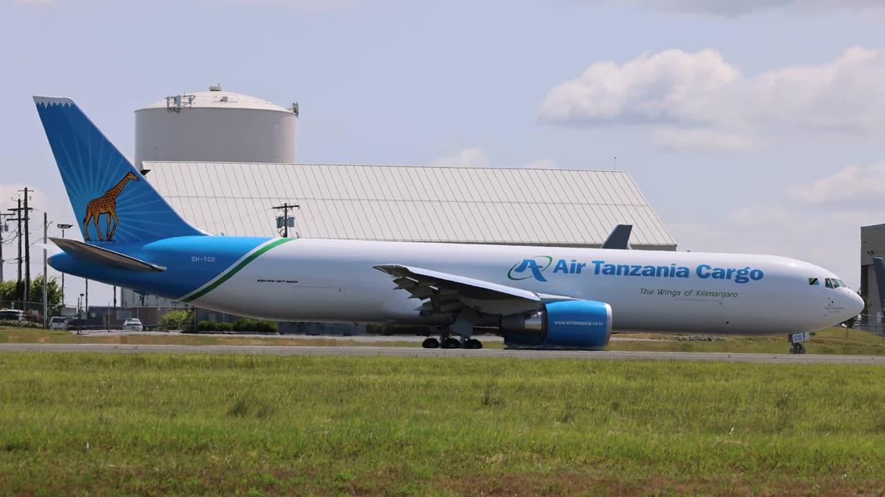 Airtanzania Cargo plane Boeing 767-300F Taking - One News Page VIDEO